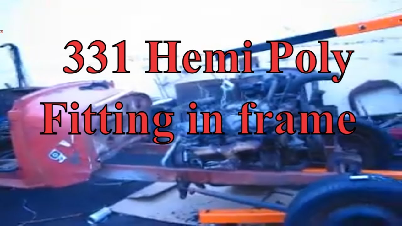 Early Chrysler hemi poly fitting in ford roadster frame - YouTube
