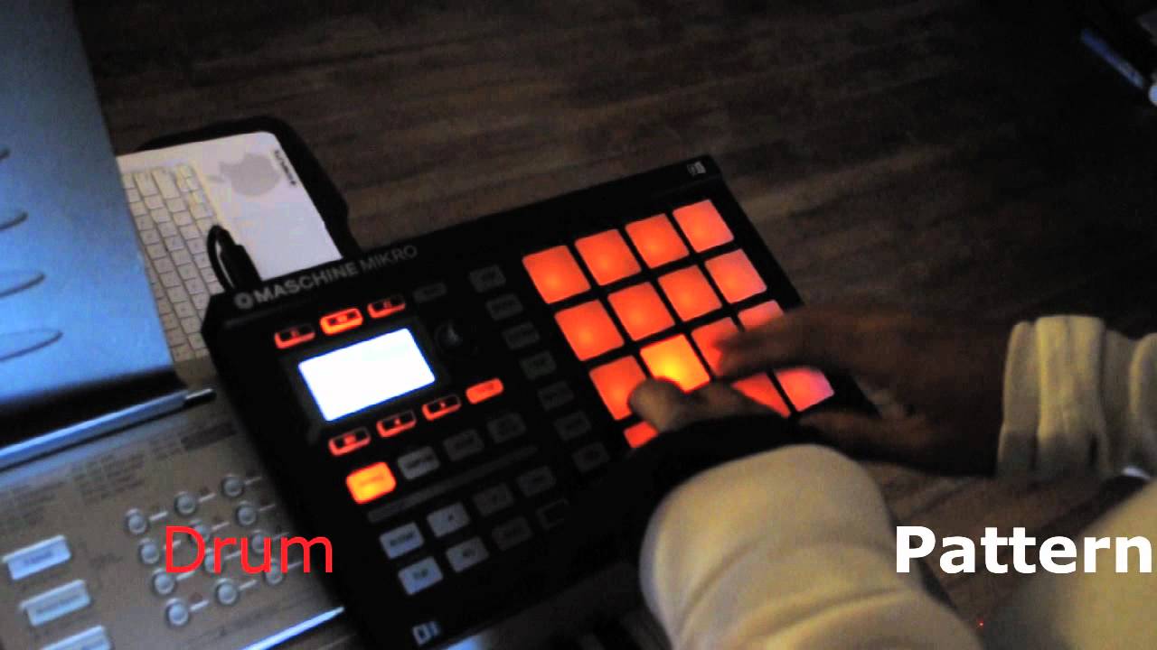 Making a beat with Native Instruments "MASCHINE MIKRO" - YouTube