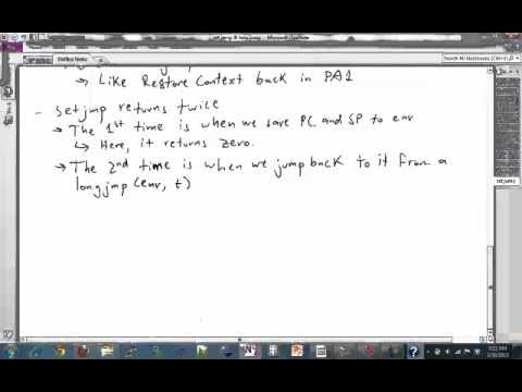 CSE 120 PA4 Setjmp and Longjmp - YouTube