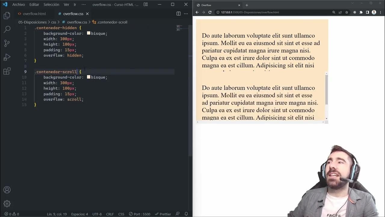 20 Overflow - Curso HTML y CSS - OpenBootcamp - YouTube