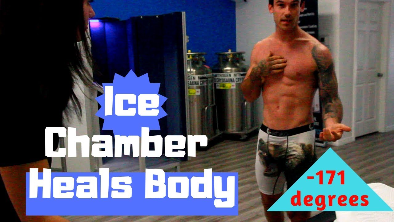 Pro Athlete in Ice Chamber to Heal Body & Relieve Joint Pain. - YouTube
