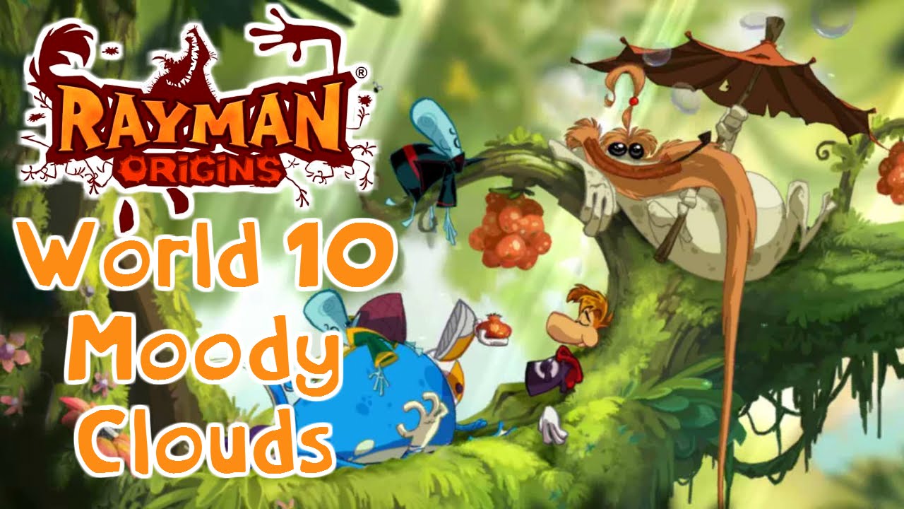 Rayman Origins - World 10: Moody Clouds (3 players) - YouTube