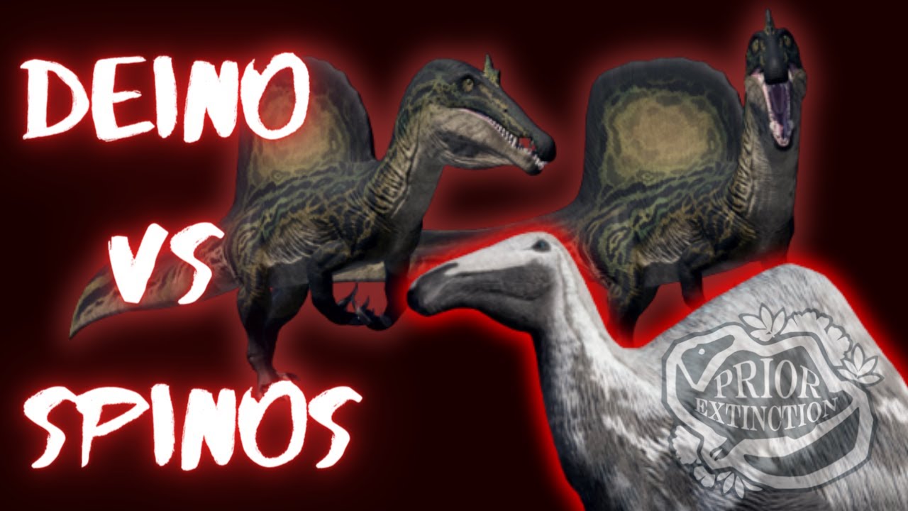 SUB DEINO VS 2 SPINOS - Prior Extinction - YouTube