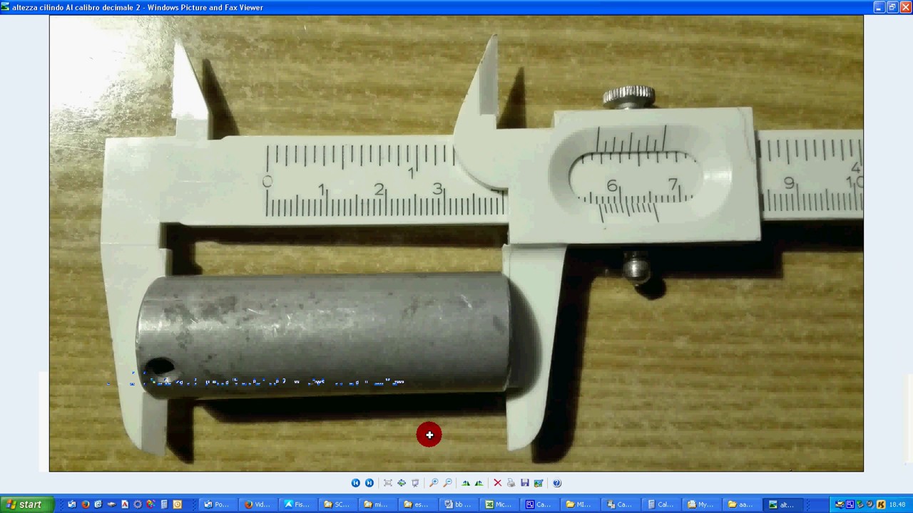 volume cilindro Al calibro decimale + foro + riassuntivo - YouTube