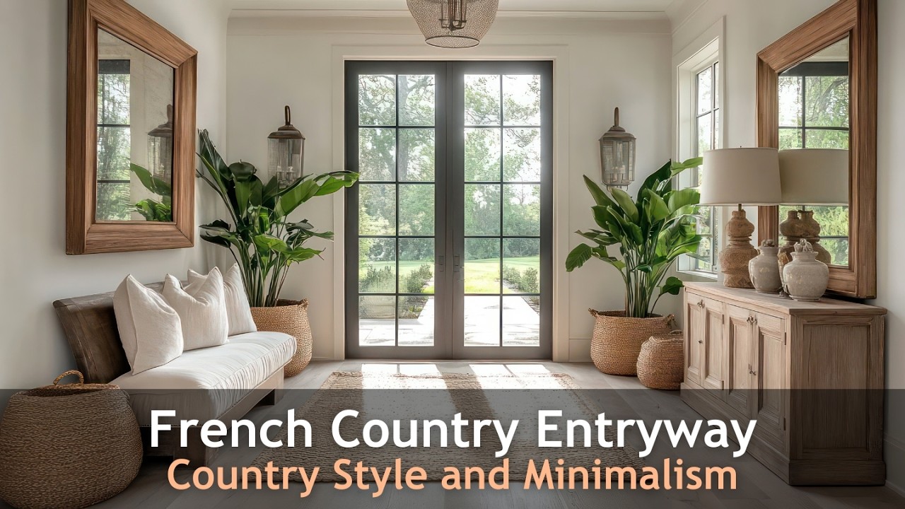 Entryway Design Tips for a Warm and Welcoming French Country Vibe - YouTube