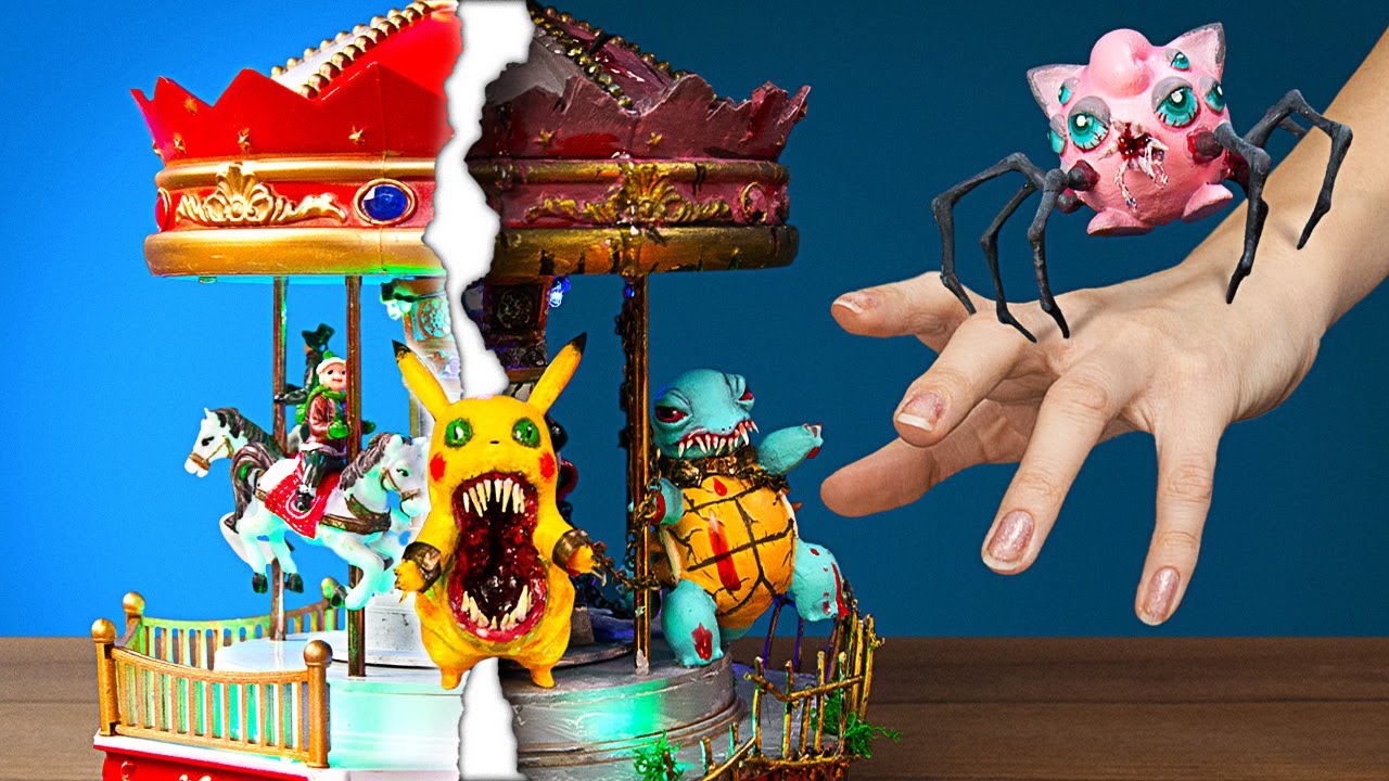 Nightmare Pokémon Carousel with Your Favorite Pokémon Monsters! ӀӀ DIY ...