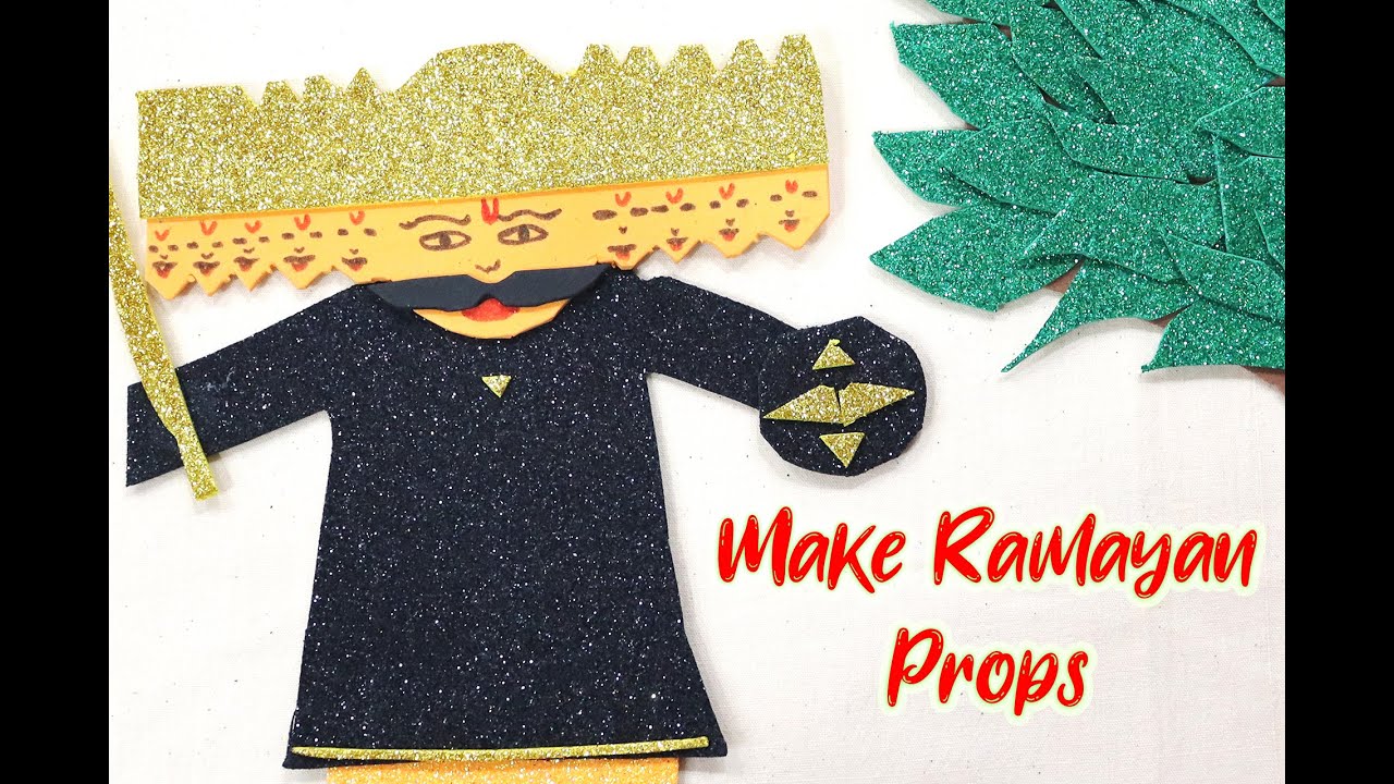 How to make easy props for Stories for Kids | Ramayan props | Ramayan ...