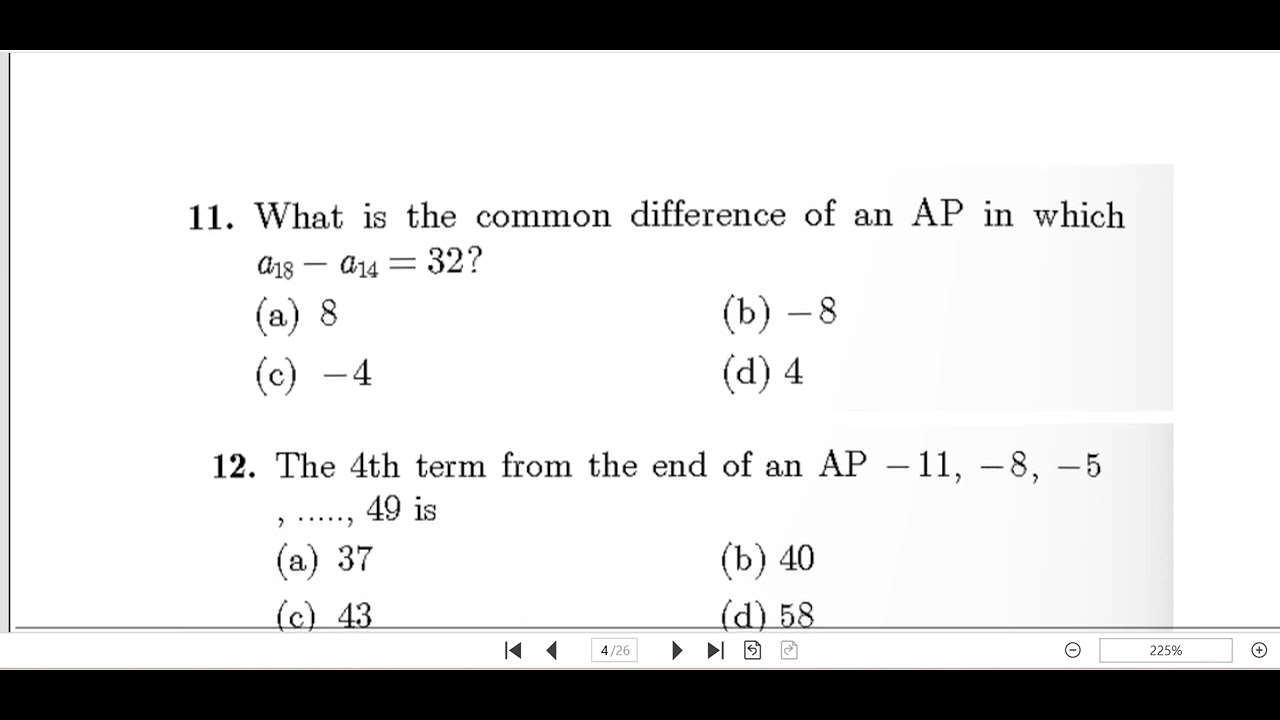 Unlimited Arithmetic Progression questions for practice for class 10 # ...