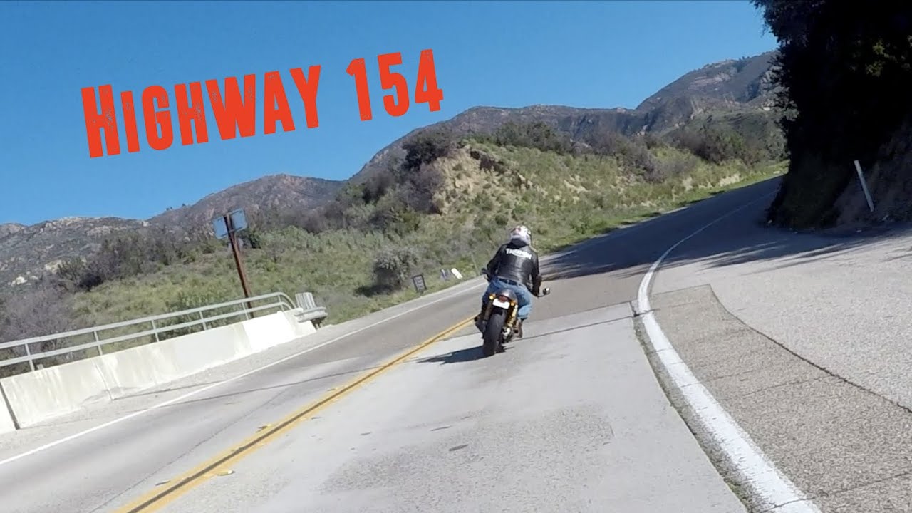 Riding Highway 154 to Painted Cave Road - YouTube