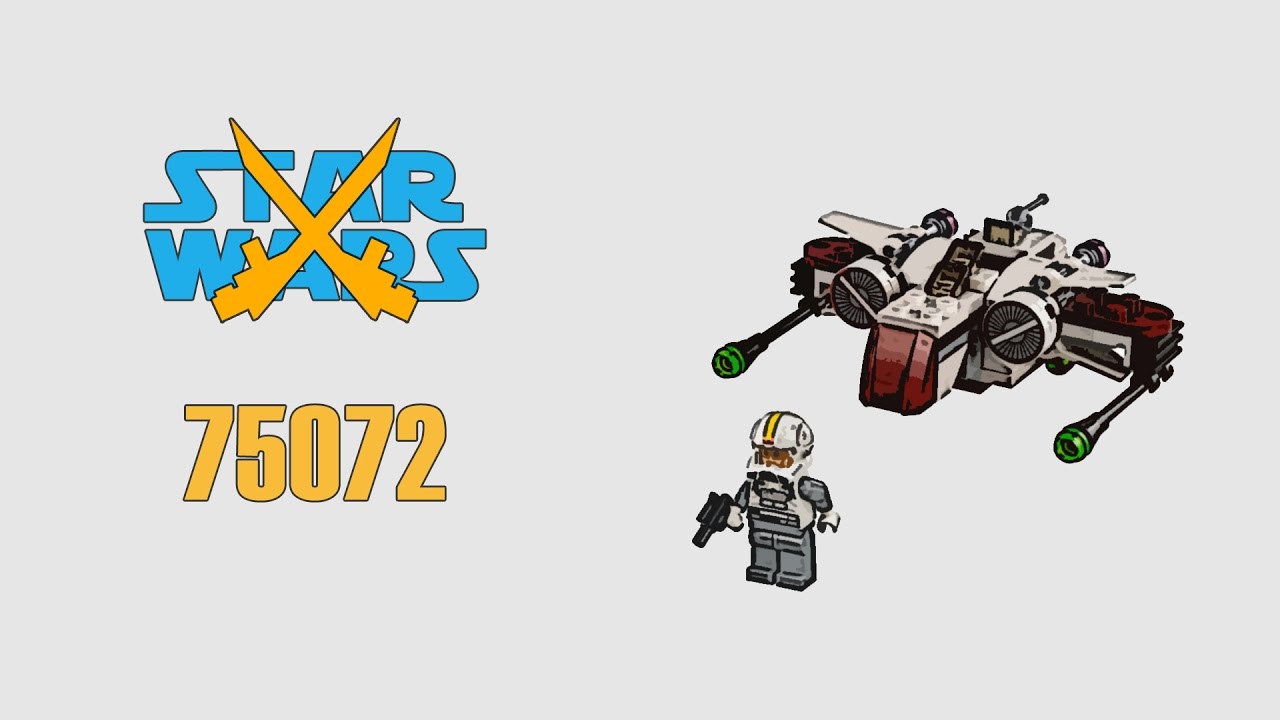 Lego 75072 Star Wars Microfighters ARC-170 Starfighter Separation - YouTube