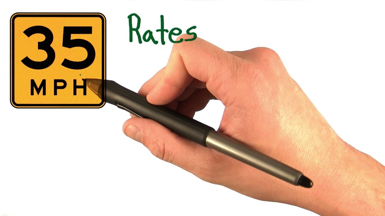 Rates - Intro Algebra Review - YouTube
