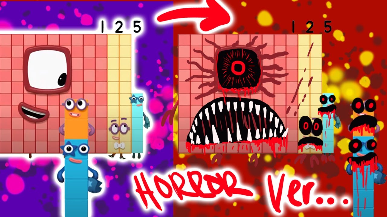 Numberblocks The Law of Subtraction 125 25 As Horror Version - YouTube