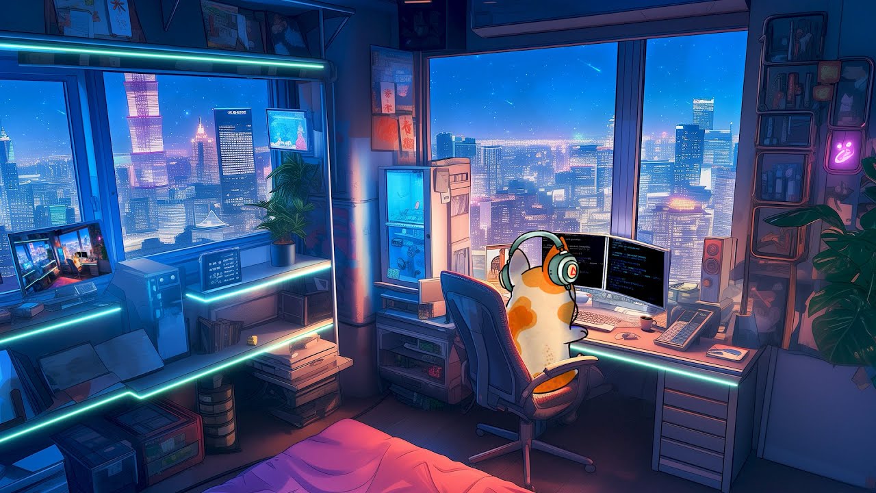 Midnight Coding Session 💻 Coding Lofi Music To Make You Deep Focus On You Work 💻 Programming ...