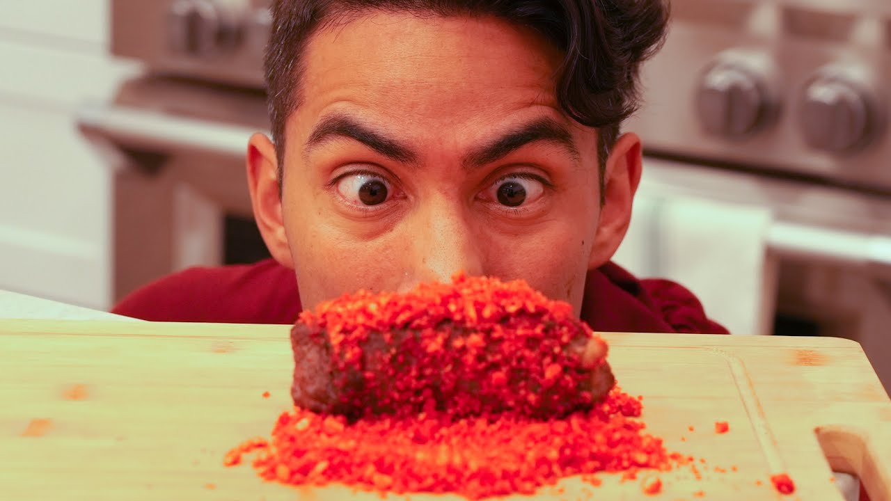 The Flaming Hot Cheeto Crusted Filet Mignon! Is it Worth a Try?! - YouTube