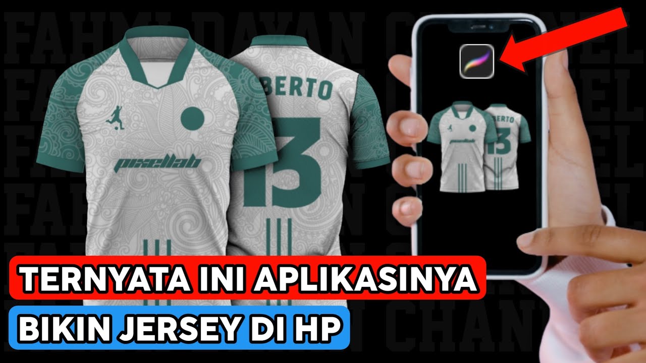 Membuat desain jersey pake HP | Aplikasi desain jersey android - YouTube