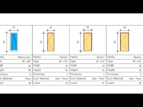 Create a Door Legend in Revit (Step 2) - YouTube