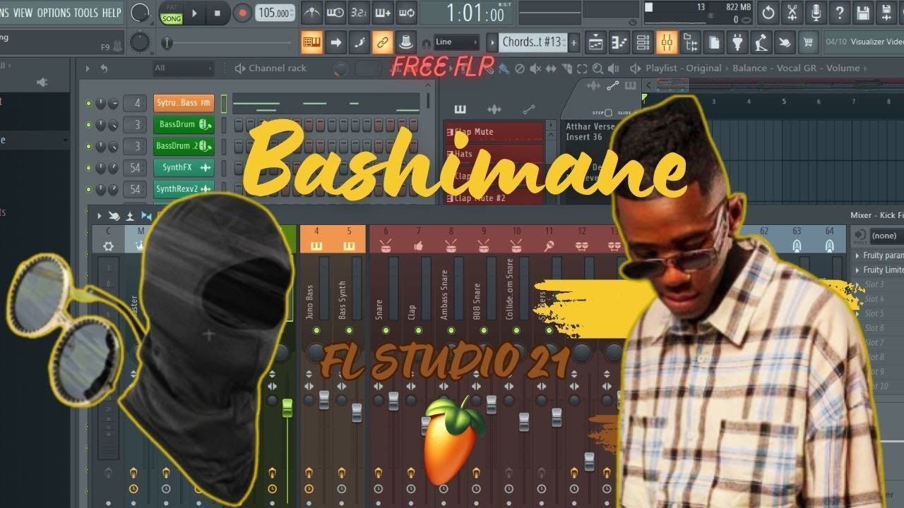 [FREE FLP] How Offixl rsa Produced Bashimane || FL Studio 21 || - YouTube