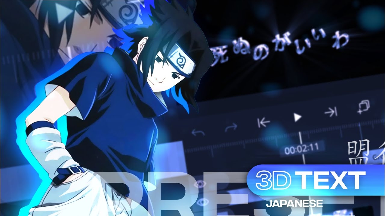 Free 3D Japanese text 「Alight Motion」 - YouTube