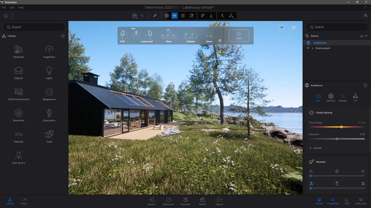 TWINMOTION - Lesson 01 - Starting Up, Begin with Templates, Interface ...