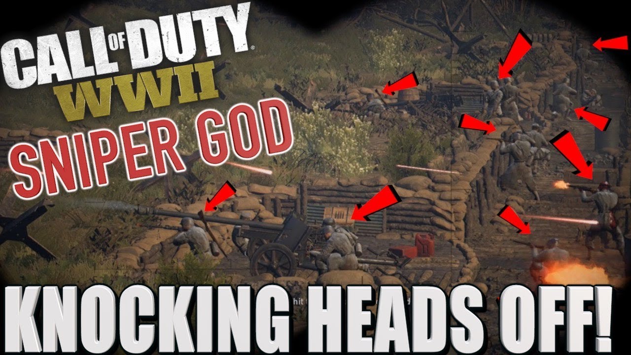 SNIPER GOD GOES BERSERK! ( FUNNY "CALL OF DUTY, WW2" CAMPAIGN GAMEPLAY ...