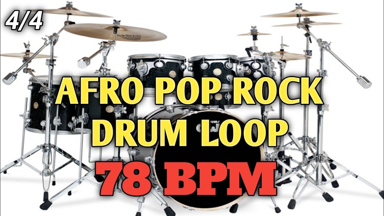 AFRO POP ROCK DRUM LOOP | 78 BPM - YouTube