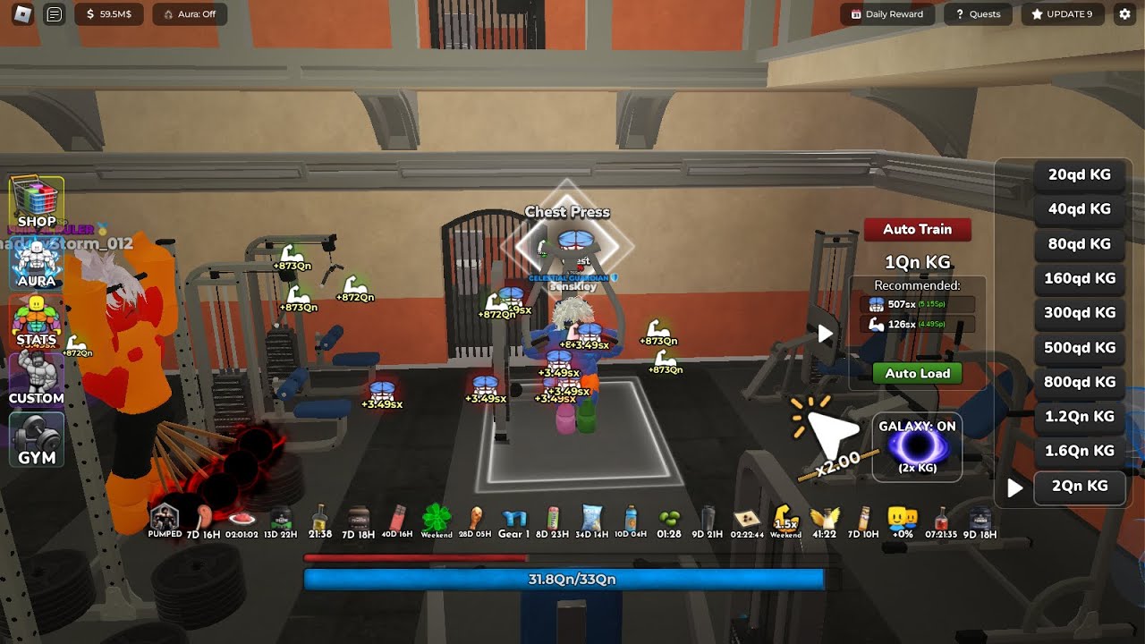 UPDATE 9 GYM LEAGUE - GRIND on PRISON GYM | Roblox - YouTube