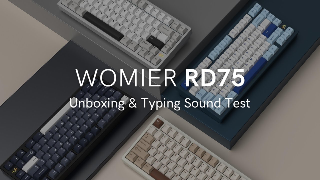 Let's unbox the Womier RD75 Pro Keyboard! (Mass Production Sample ...