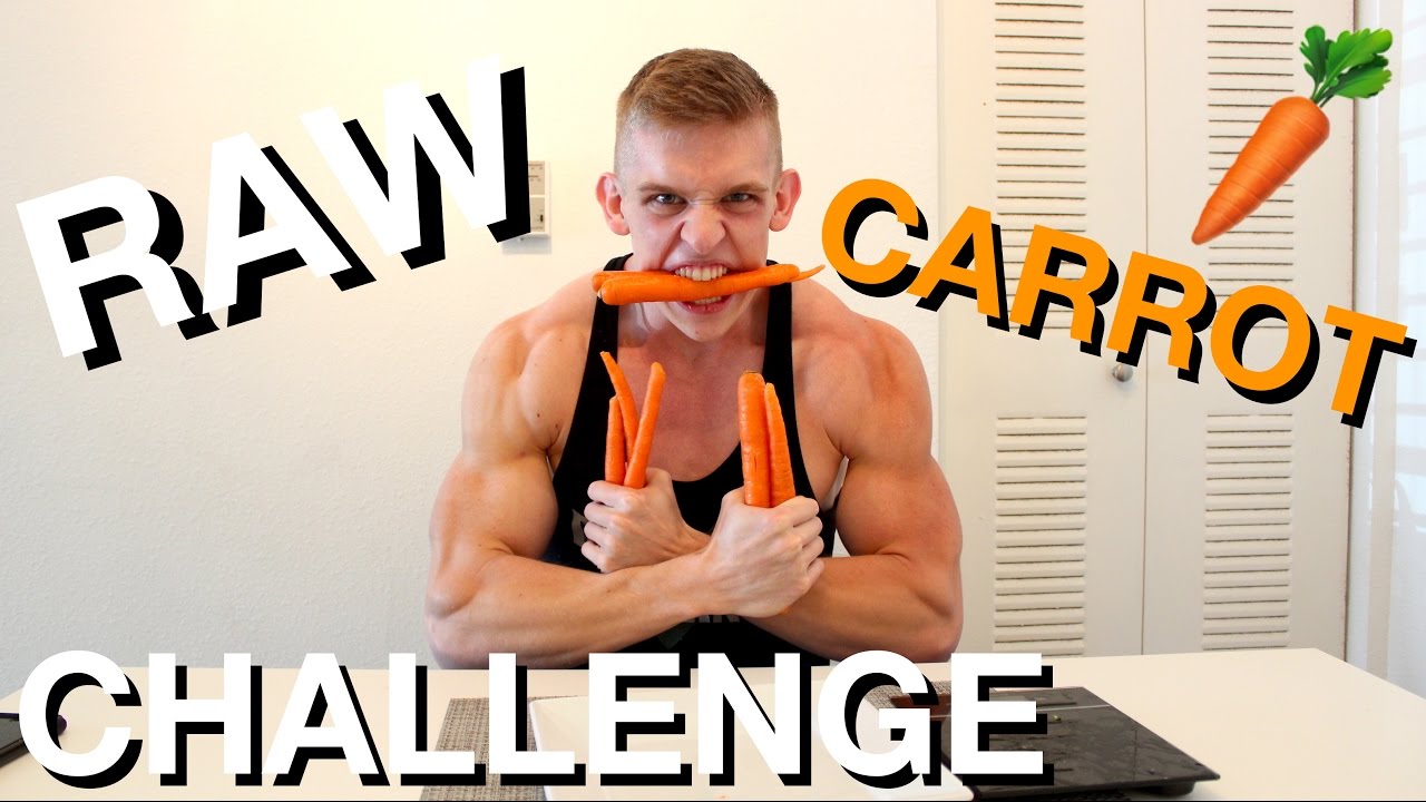 RAW CARROT CHALLENGE - 1 FULL POUND - YouTube