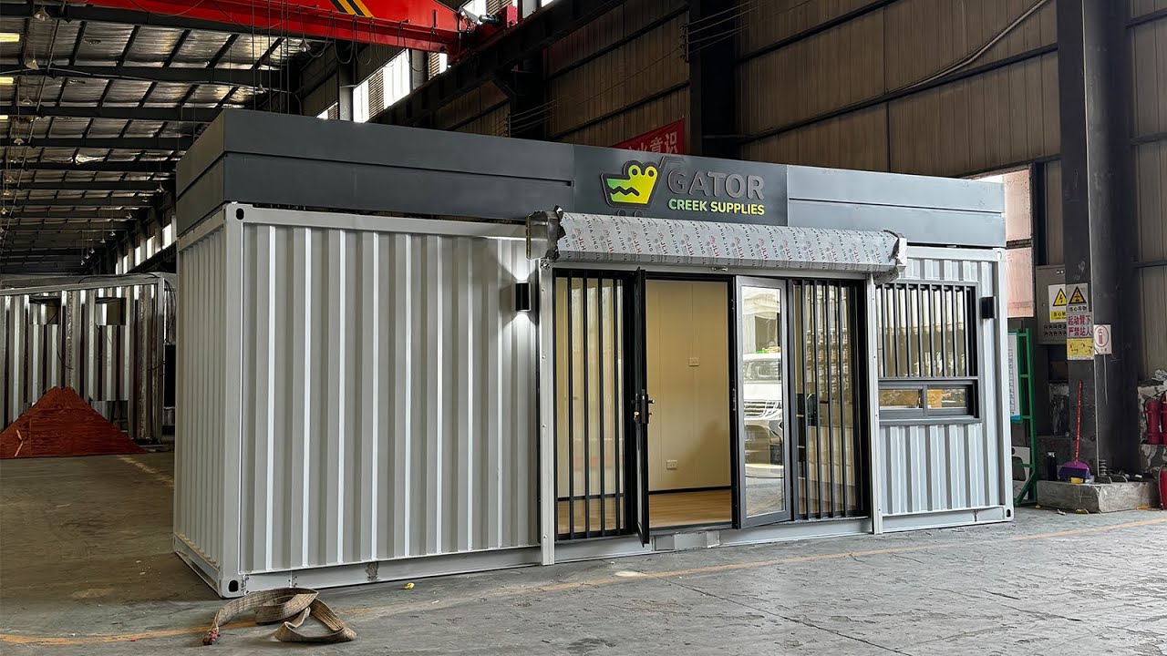 Let's take a look at the 20-foot container supermarket - YouTube
