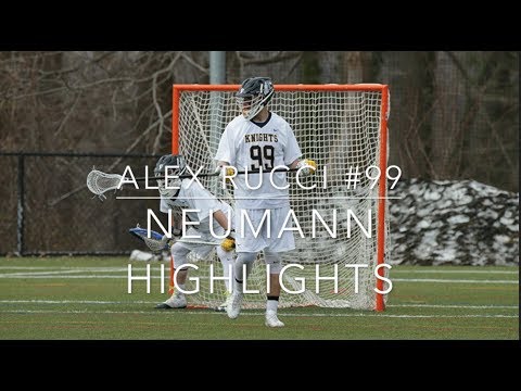 Alex Rucci Neumann University Lacrosse 2017 Freshman Highlights - YouTube