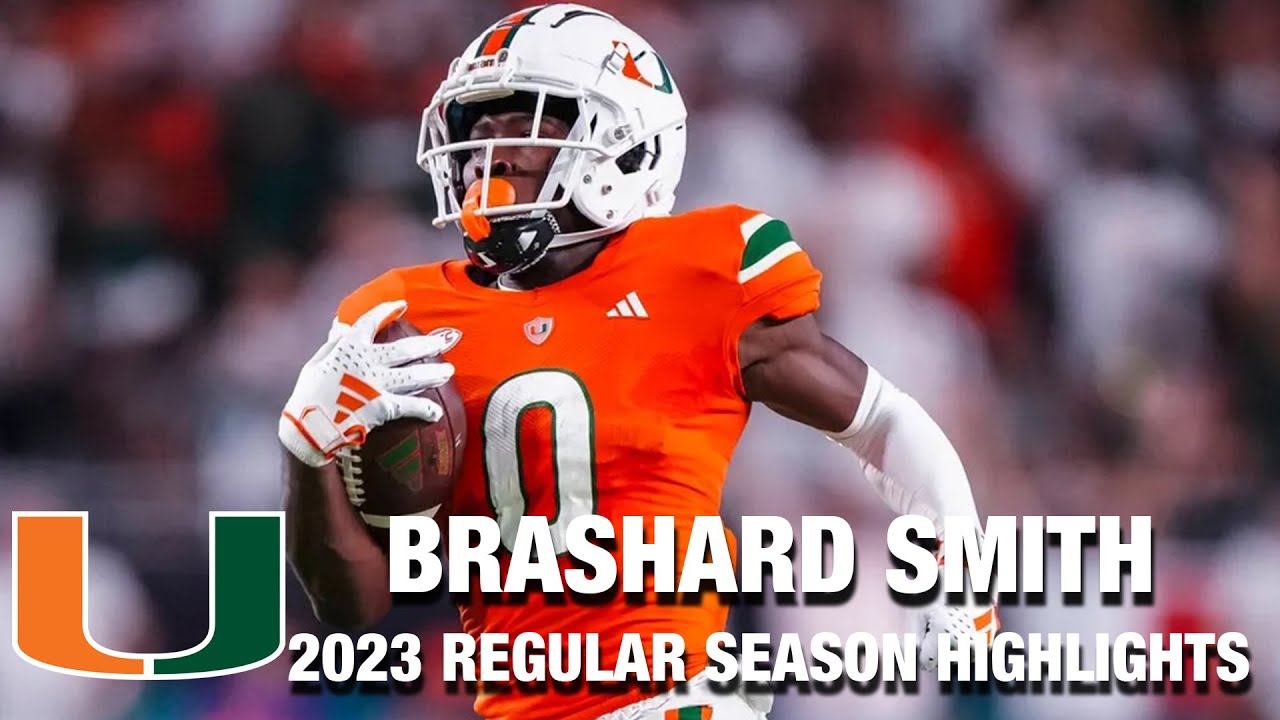 Brashard Smith 2023 Regular Season Highlights | Miami WR - YouTube