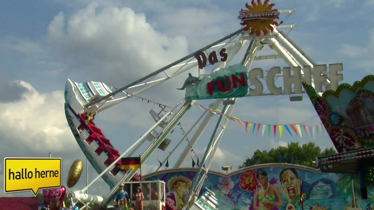 Swingboat fun ride Funschiff Schiffschaukel Cranger Kirmes 2010 wie ...