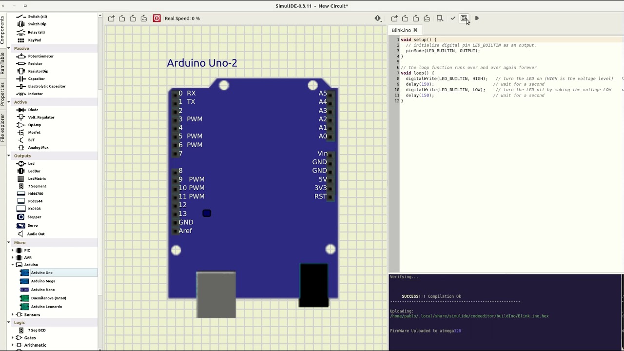 Como Integrar Simulide Y Arduino Youtube