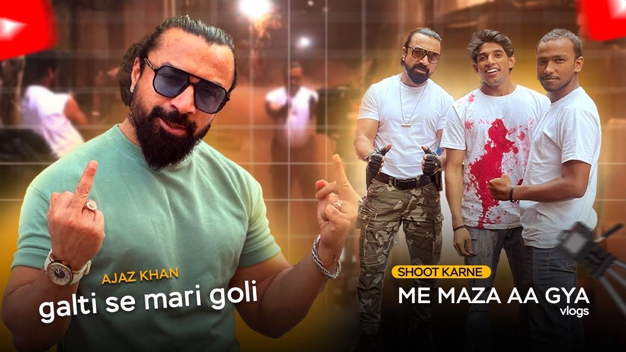 RJAT DALAL MERE UNGli PAR ? 🤪ll AJAZ में भगवान हु 😅ll SET🎬PAR MARI GOLI ...