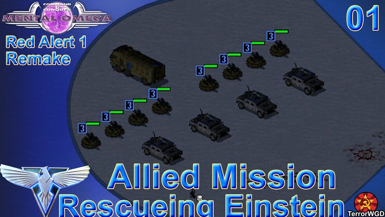 Mental Omega 3.3.4│Red Alert 1 Remake│Allied Mission 1│Rescueing ...