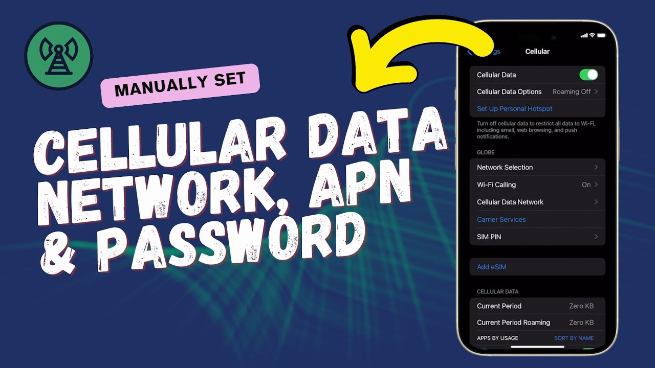 How to Manually Set Cellular Data Network, APN and Password on iPhone ...