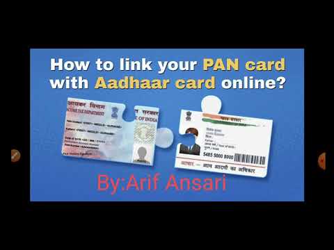 How to Link Pan Card with aadhaar Card by Arif Ansari - YouTube