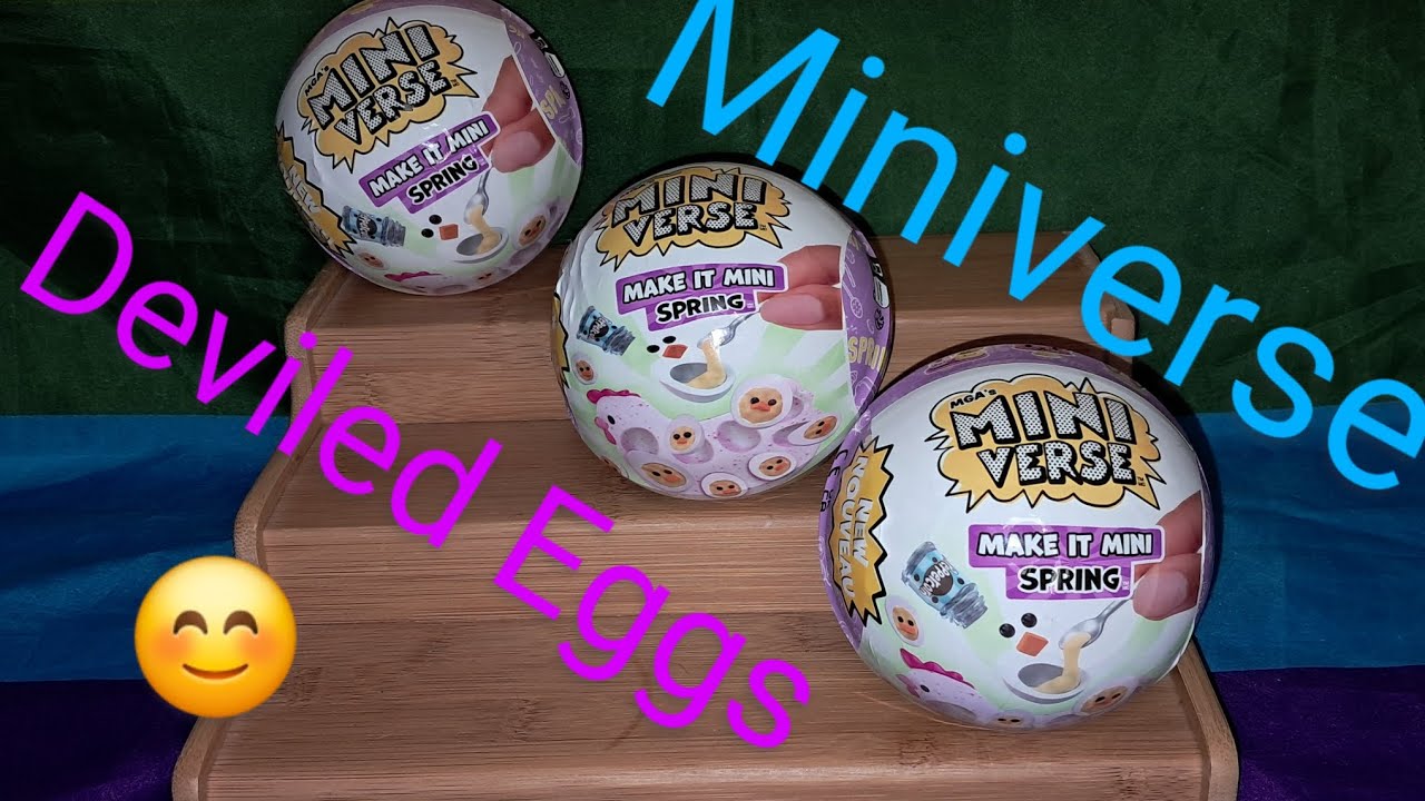 Honest Opening/Creating Miniverse Deviled Eggs - YouTube