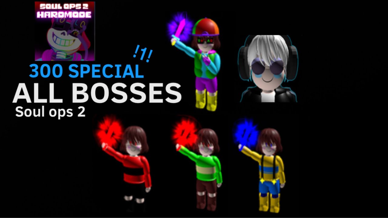 Undertale Soul OPs Boss Rush | ALL BOSSES | 300 Sub Special - YouTube