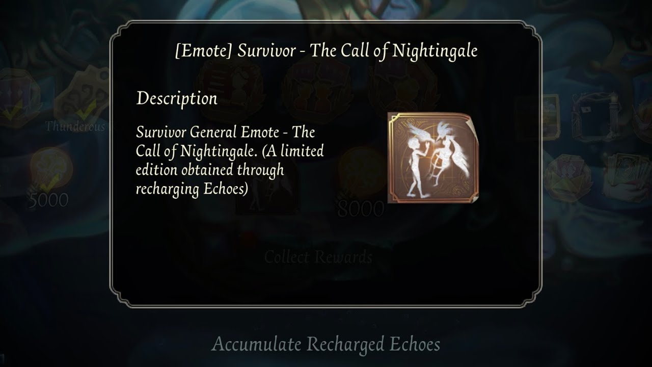 Identity V | Getting ALL NEW CUMULATIVE ECHOES RECHARGE REWARDS ...