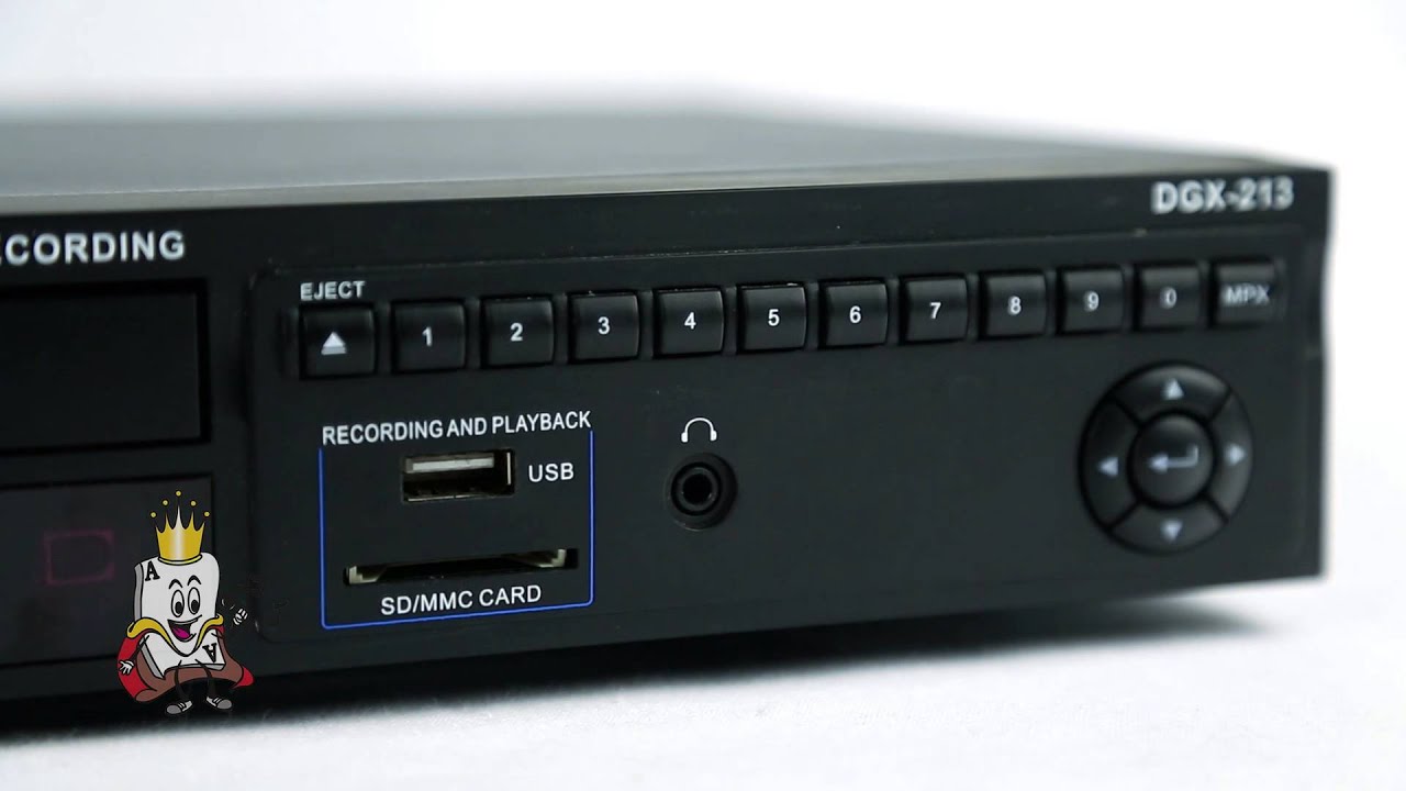 Acesonic DGX-213 Multi-Format Karaoke Player - YouTube