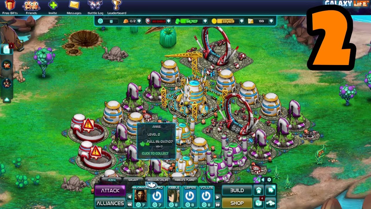 Galaxy Life #2 - SB4, Farming Sparragon, Helping Friends - YouTube