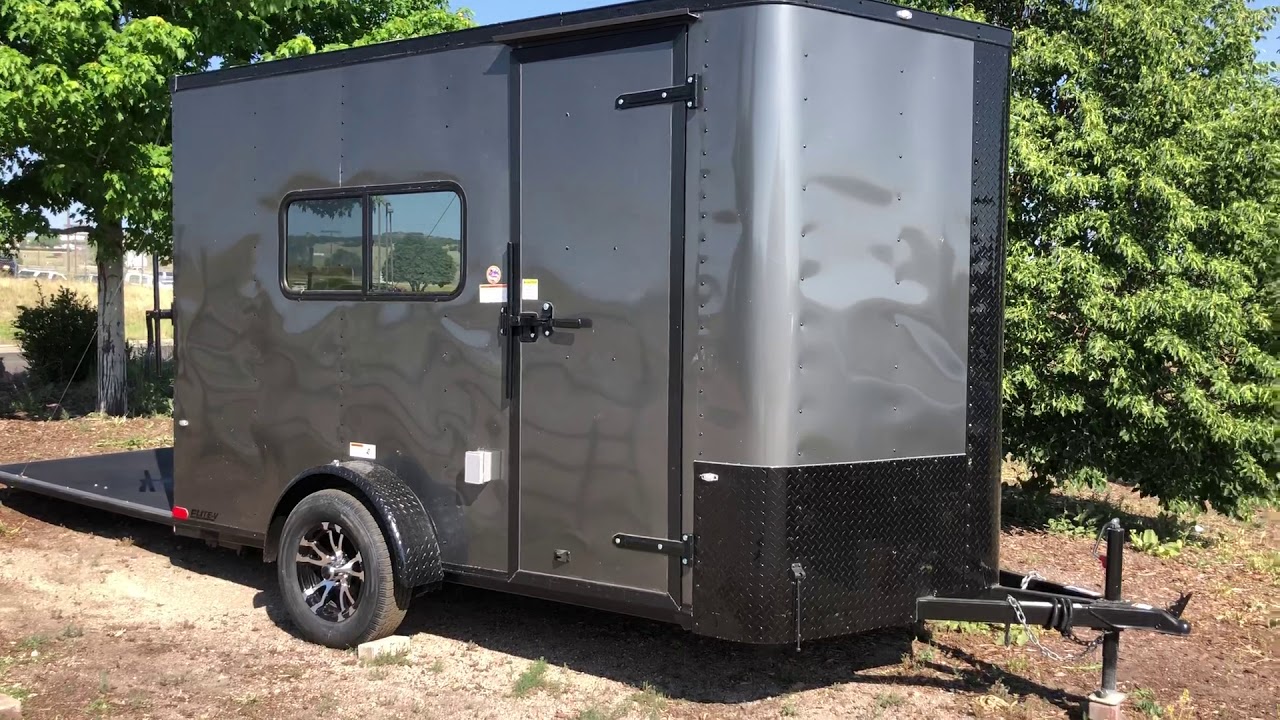 New 7x12 Insulated Cargo Trailer loaded with goodies! - YouTube