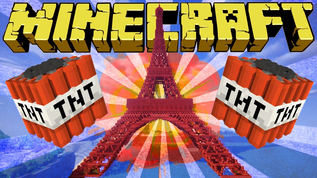 🗼TNT EIFFEL TOWER in MINECRAFT! 🗼 - YouTube