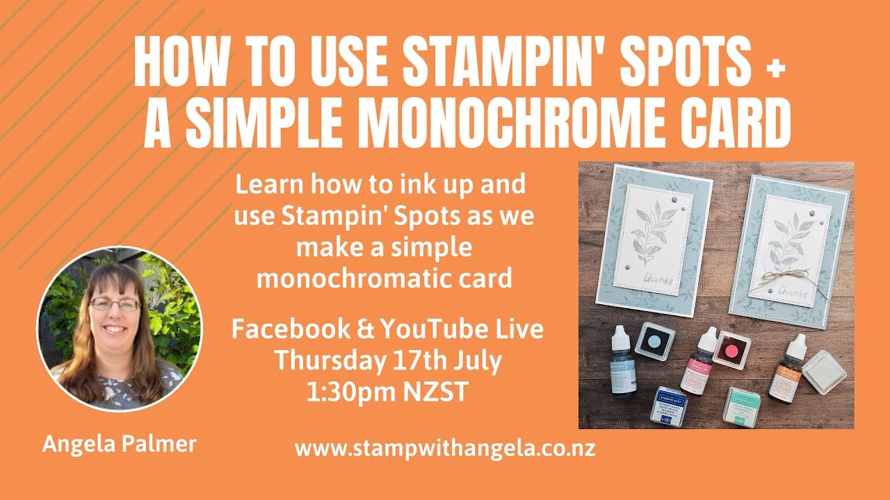 How to Use Ink Spots + Simple Monochrome Card - YouTube