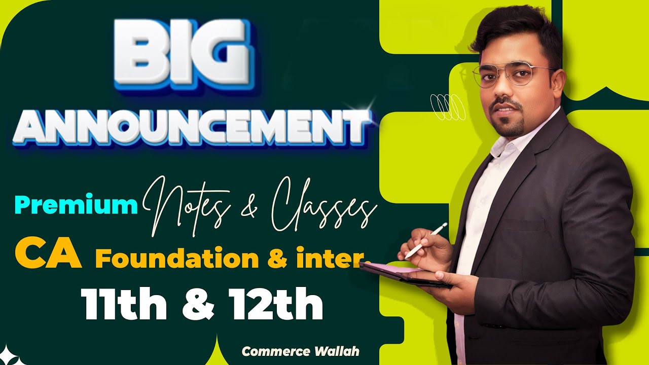 BIG Announcement for ALL STUDENTS. FREE NOTES & Classes LIVE from ...