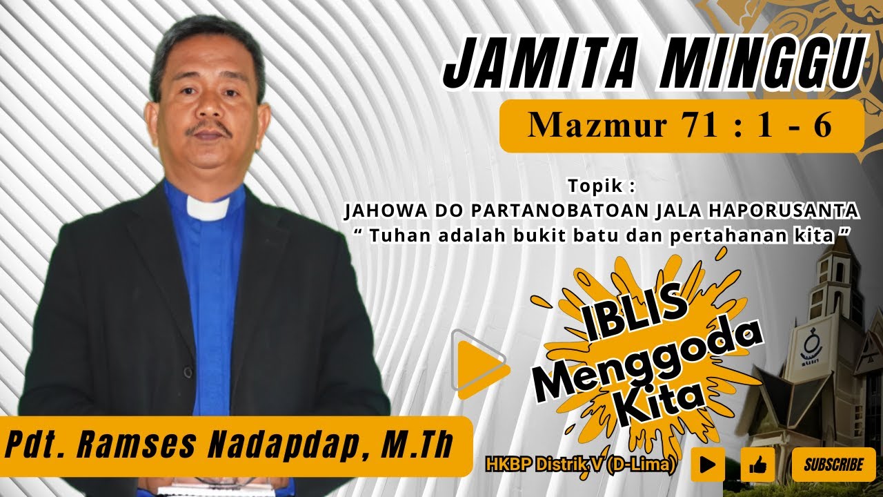 Jamita Minggu | Mazmur 71 : 1 - 6 |Minggu, 2 Februari 2025 - YouTube