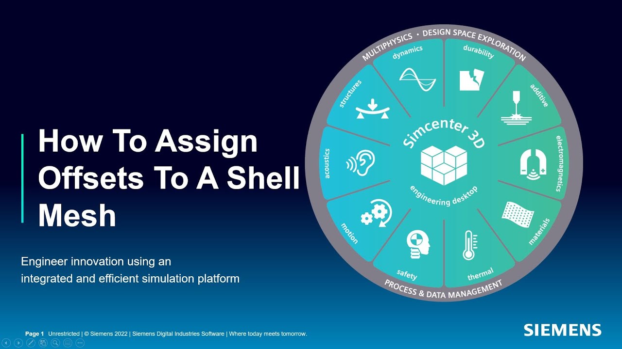 How To Assign Offsets To A Shell Mesh - YouTube