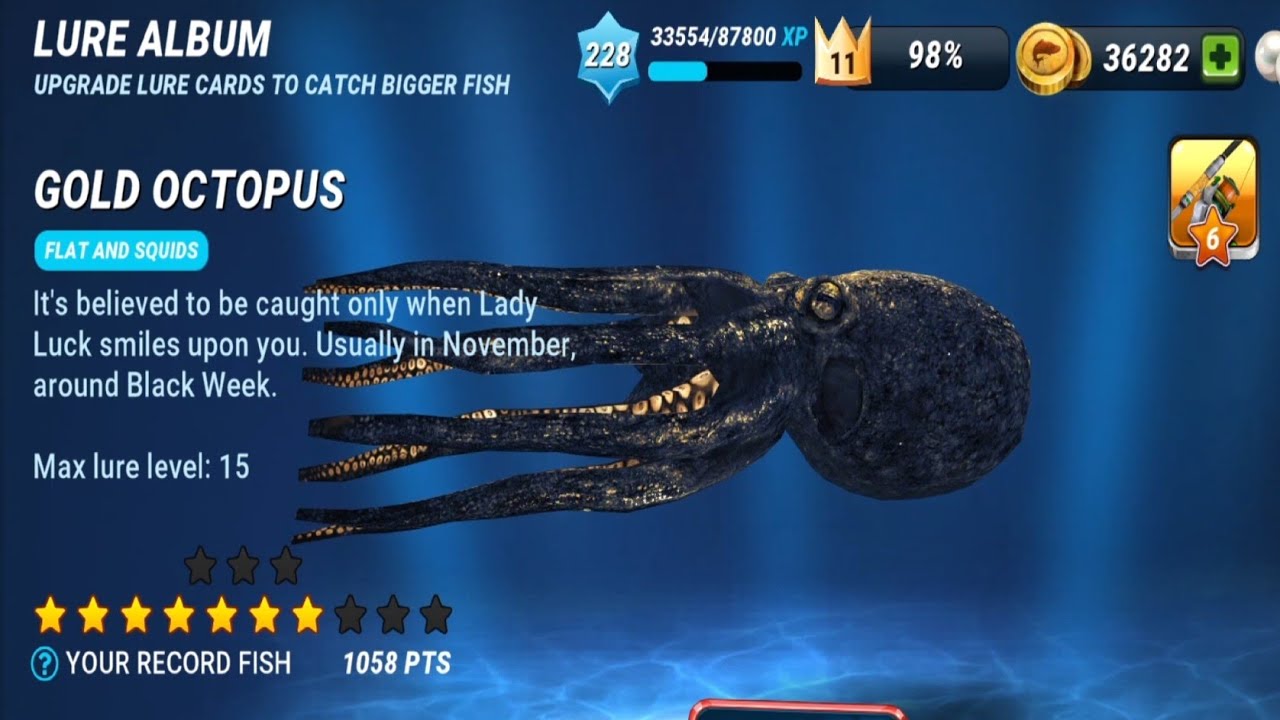 New Special Fish: Gold Octopus - Fishing Clash Gameplay Ep364 - YouTube