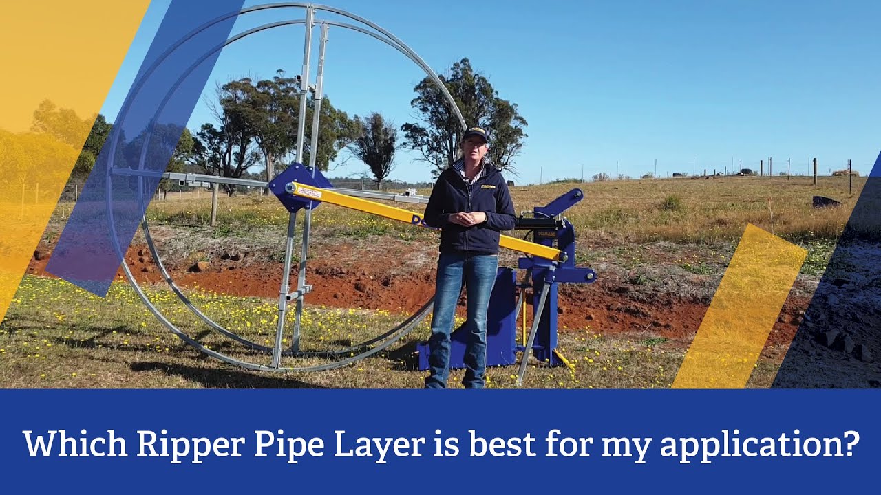 Which Ripper Pipe Layer is best for my application - YouTube